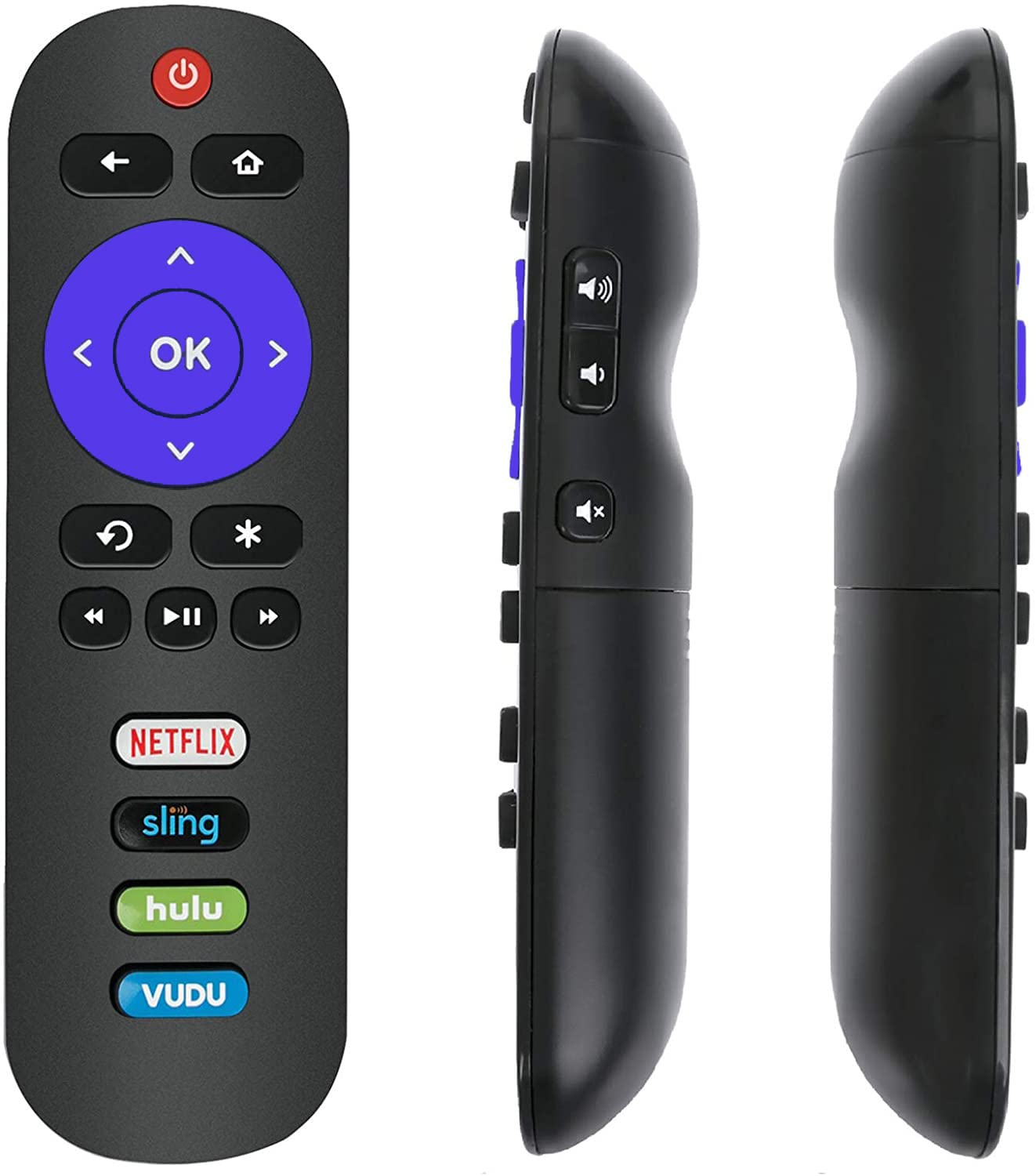 Remote Control Replacement for JVC Roku TV LT-32MAW388 LT-40MAB588 LT-43MAW588 LT-49MAW598 LT-50MAW595 LT-65MAW595