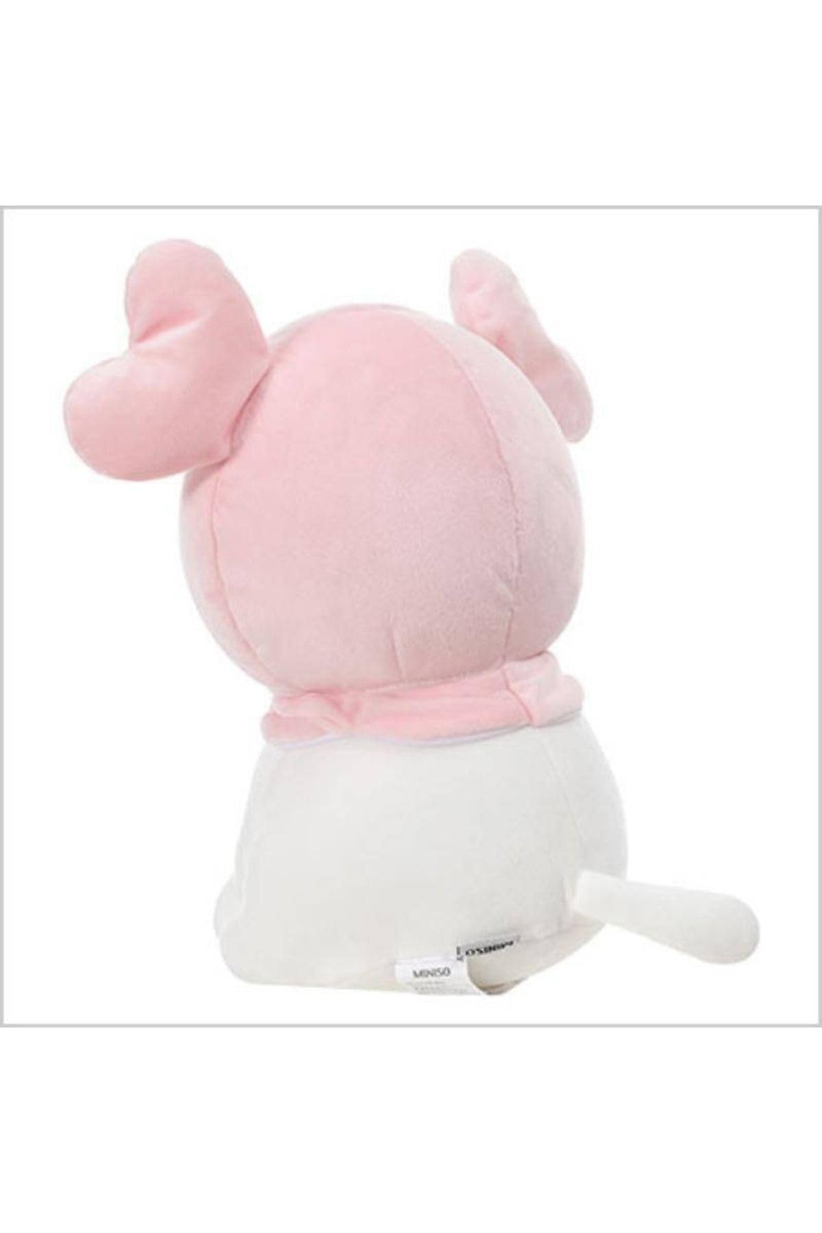 MINISO 11" Cat Plush Kawaii Stuffed Animal Pillow, Cute Soft Body Pillow with Double Heart Hat, Big Plush Toy for Valentine's Day Gift