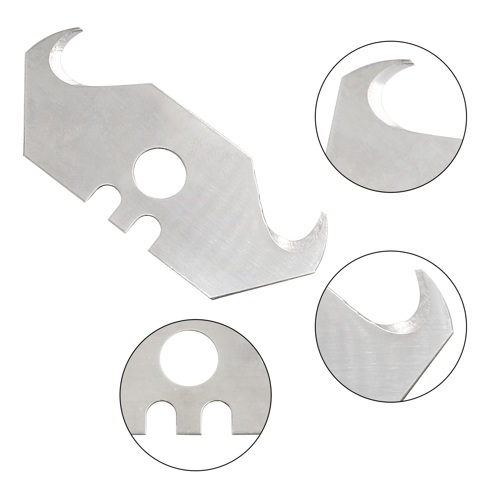Coufce 30 pcs Hook Blade Utility Knife Blades Super Sharp Refill Blades Heavy Duty SK5 Replacement Blades for Carpet, Roofing, and Box Cutters