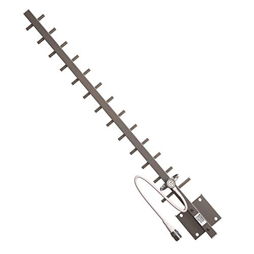 Yagi WiFi Antenna 2.4GHz (15dBi) Outdoor Directional Signal (H:30° V:25°) Long Distance Range (High-Gain Weatherproof) Wireless Network (Pole Mount) N-Female Pigtail Connector Tupavco TP512