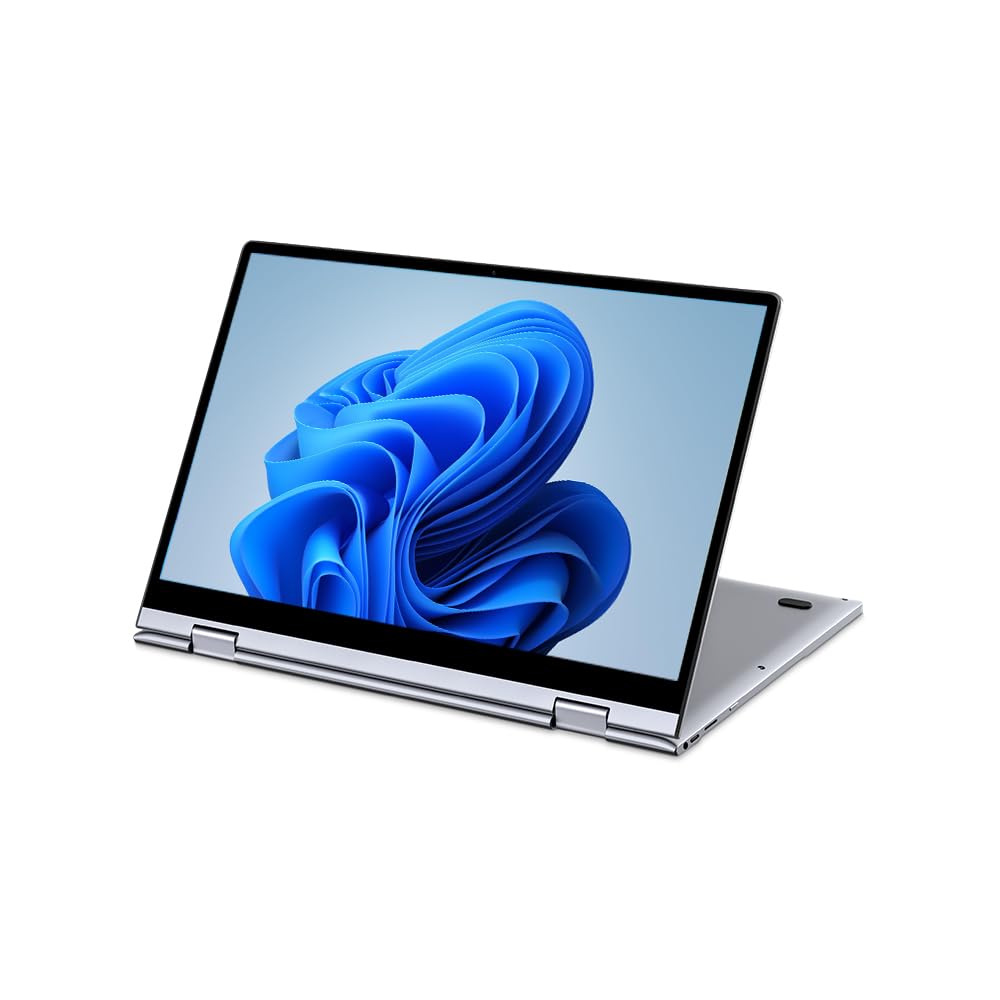 Bmax Laptop 2 in 1 Touchscreen 13.3", 12GB DDR4 RAM 512GB SSD, Intel Celeron N5100 Quad Core Processor(up to 2.8GHz), Thin Metal Body
