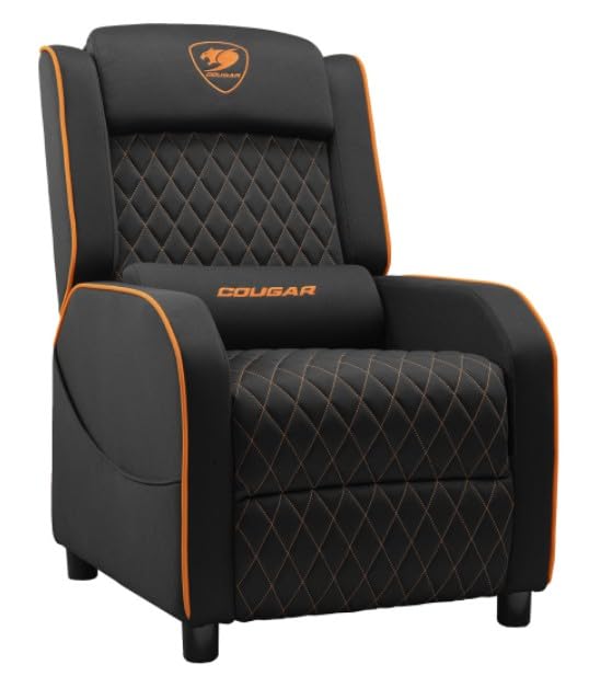 COUGAR Ranger ONE Gaming Sofa, Woven Fabric, Side Pocket, Headrest and Lumbar Pillow, Adjustable Recline Options