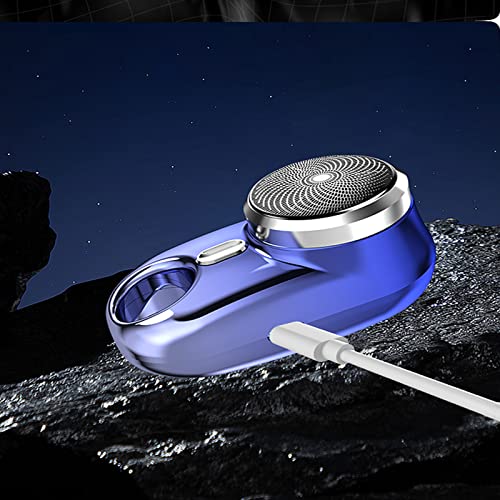 Electric Razor for Men, 2023 Mini-Shave Portable Foil Shaver, Pocket Size Portable Shaver Wet Dry Mens Beard Shavers, USB Rechargeable Razor Easy One-Button Use for Home,Car,Travel