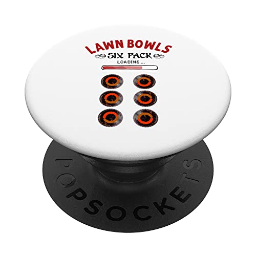 Funny Lawn Bowls Six Pack Idea For Women & Lawn Bowling PopSockets Swappable PopGrip