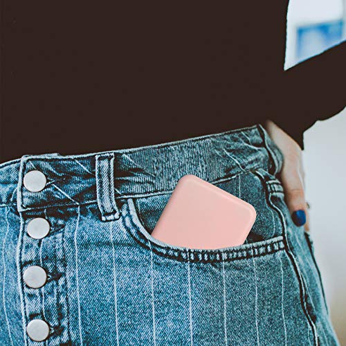 Kintion Pocket Mirror, 1X/3X Magnification LED Compact Travel Makeup Mirror, Compact Mirror with Light, Purse Mirror, 2-Sided, Portable, Folding, Handheld, Small Lighted Compact Mirror for Gift, Pink