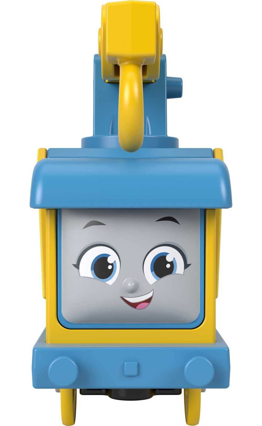 Thomas & Friends Motorized Toy Carly the Crane Battery-Powered Rail Vehicle for Preschool Pretend Play Kids Ages 3+ Years