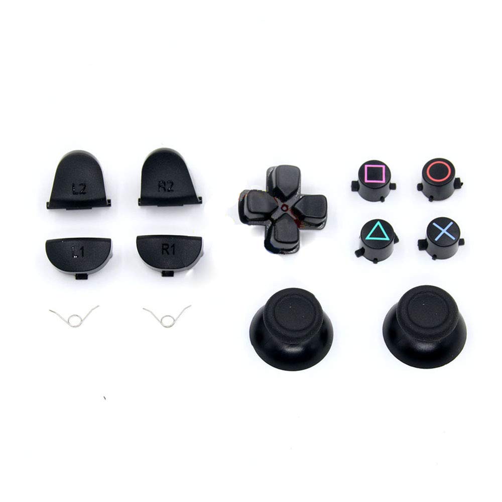 Replacement Full Button L1 R1 L2 R2 Trigger Buttons ABXY Button Controller Repair for Sony Playstation 4 PS4 1000 1100 Controller