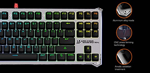 BLOODY B845 Light Strike (LK) Optical Mechanical Gaming Keyboard – RGB LED Backlit – LK Blue Switch – Left Handed Keyboard