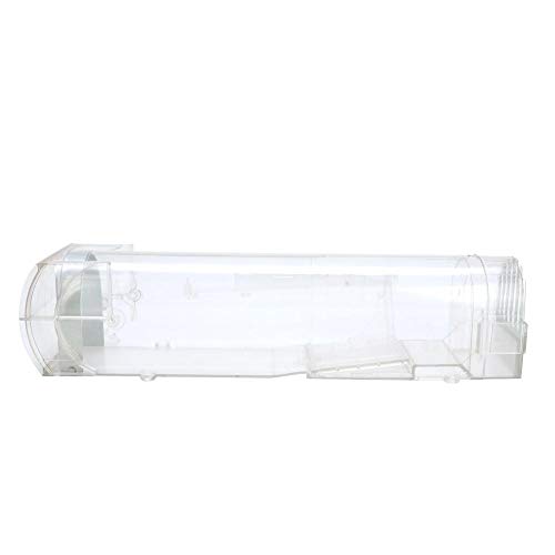 cigemay Rat Trap Cage, Automatic Wear-Resistant Humane Mouse Trap, Transparent Mouse Trap Cage, for Home Restaurant Hotel