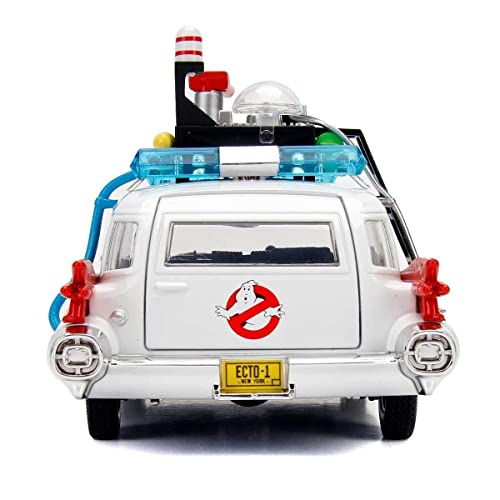 Jada Toys Hollywood Rides: Ghostbusters ECTO-1 White 1: 24 Scale