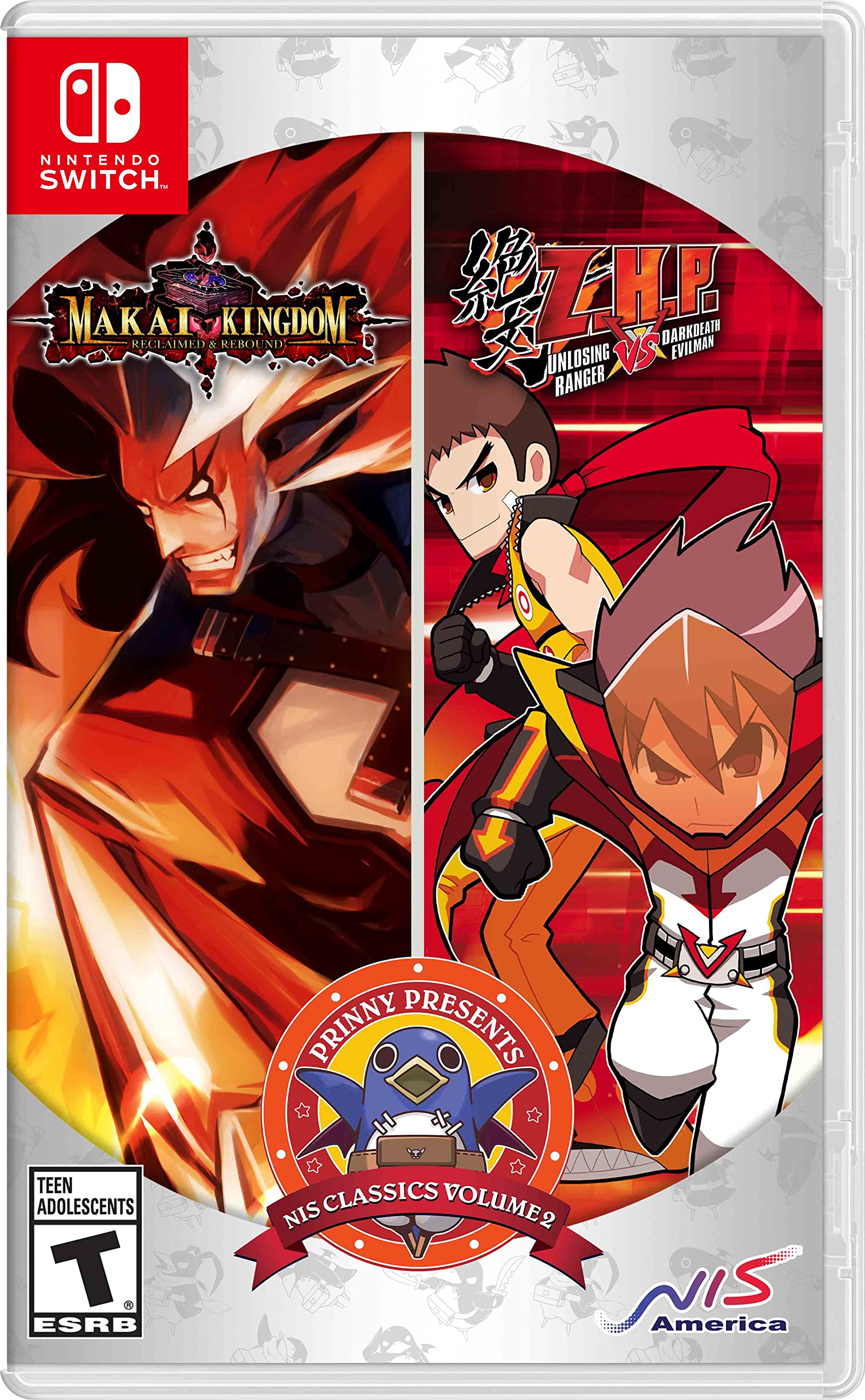Prinny Presents NIS Classics Volume 2: Makai Kingdom: Reclaimed and Rebound / ZHP: Unlosing Ranger vs. Darkdeath Evilman Deluxe Edition - Nintendo Switch
