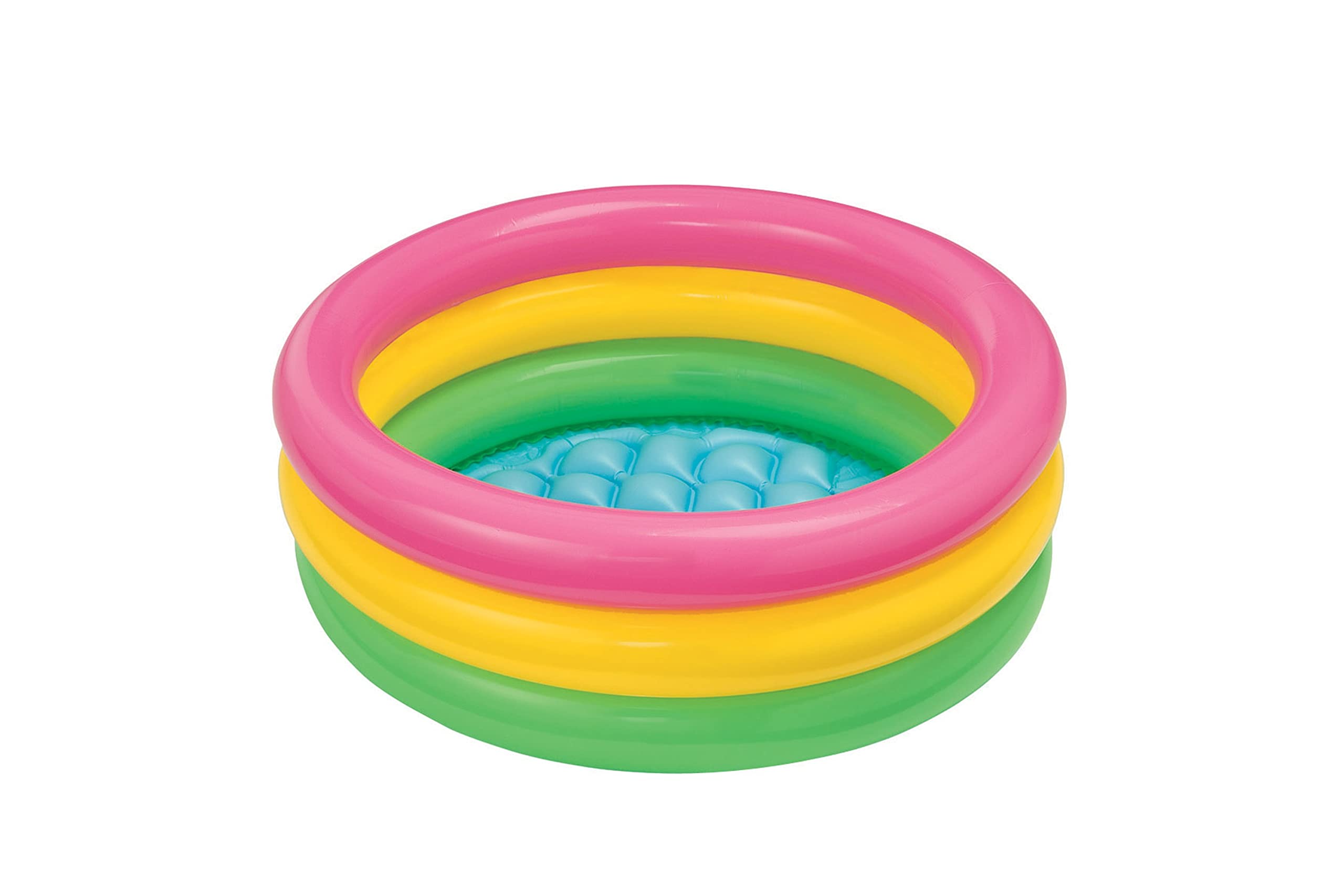 Intex Sunset Inflatable Baby Pool (2 Pack) & Inflatable Ocean Scene Kids Pool