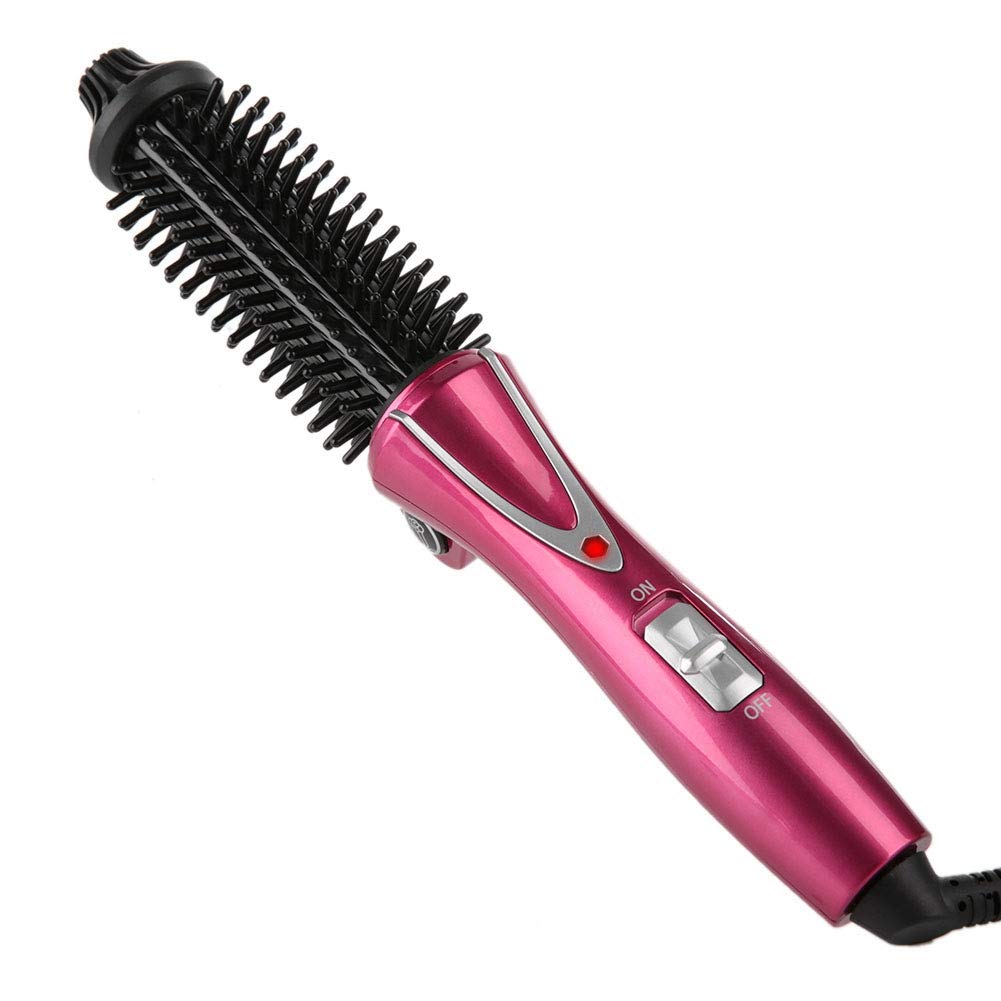 Hair Dryer Brush, Curling Iron Hair Ionic Hair Straightener Brush Ceramic Heated Brush Styler For Short Hair[Us]