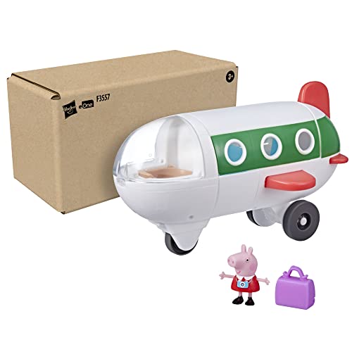 Peppa Pig Peppa’s Adventures Air Peppa Airplane Vehicle Preschool Toy with Rolling Wheels, 1 Figure, 1 Accessory; for Ages 3 and Up