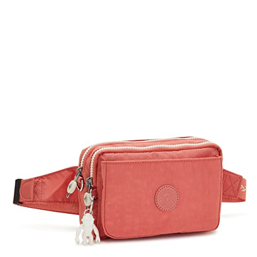 Kipling Women's Abanu Multi Crossbody Bag, Lightweight, Adjustable Nylon Waist Pack, Vintage Pink