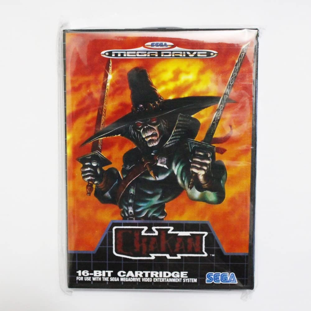 Chakan Game Cartridge 16 Bit MD Game Card With Retail Box For Sega Mega Drive For Genesis (Black)