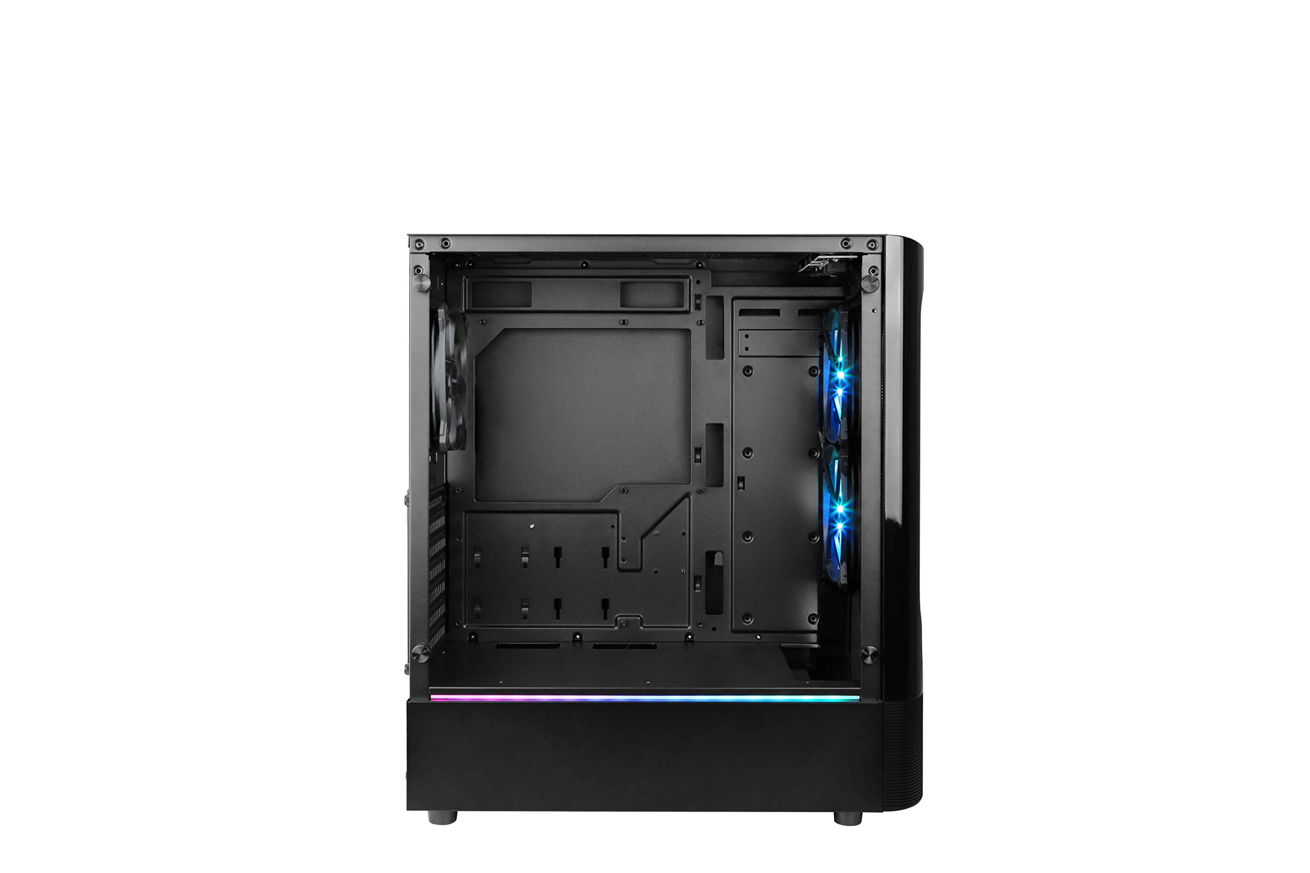 Raidmax EVOL H07 ATX Mid Tower Gaming Case Tempered Glass Side ARGB Fans Included (H07 Black)