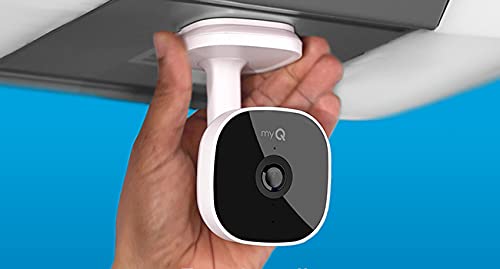 LiftMaster myQ Smart Garage HD Camera - WiFi Enabled - myQ Smartphone Controlled - Two Way Audio - Works with Key by Amazon in-Garage Delivery - Model MYQ-SGC1WLM, + Lens Cleaning Cloth