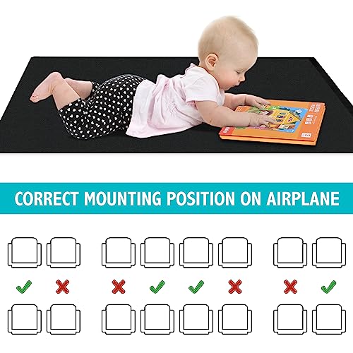DINGET Toddler Airplane Bed - Airplane Seat Extender for Kids for Leg Rest & Lie Down Kids Airplane Travel Bed Essentials for Flying Sleeping