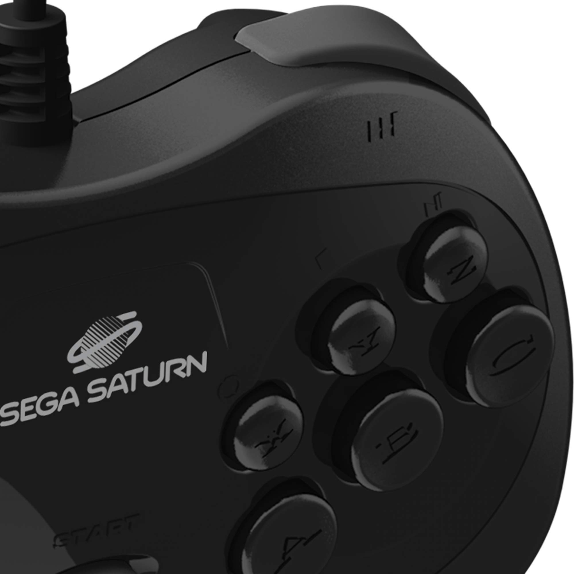 Retro-Bit Saturn Official Saturn Controller Pad - Original Port - Black