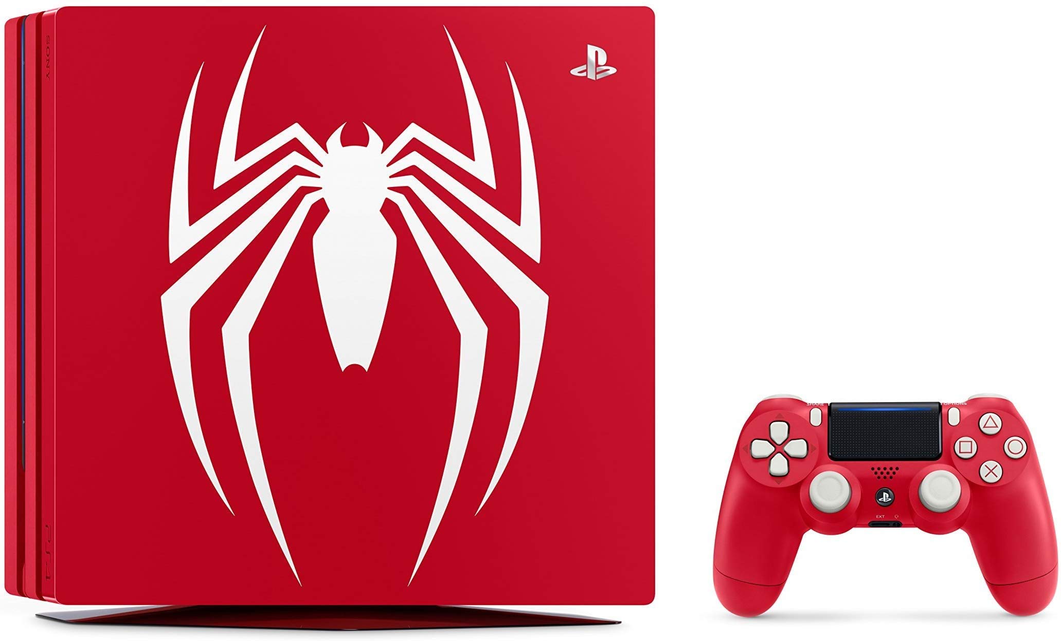 Playstation 4 Pro 2TB SSD Limited Edition Console - Marvel's Spider-Man Bundle Enhanced with Fast Solid State Drive (Renewed)