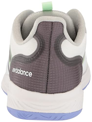 New Balance Women's 796 V3 Hard Court Tennis Shoe, Nb White/Castlerock/Vibrant Violet, 9 Wide US