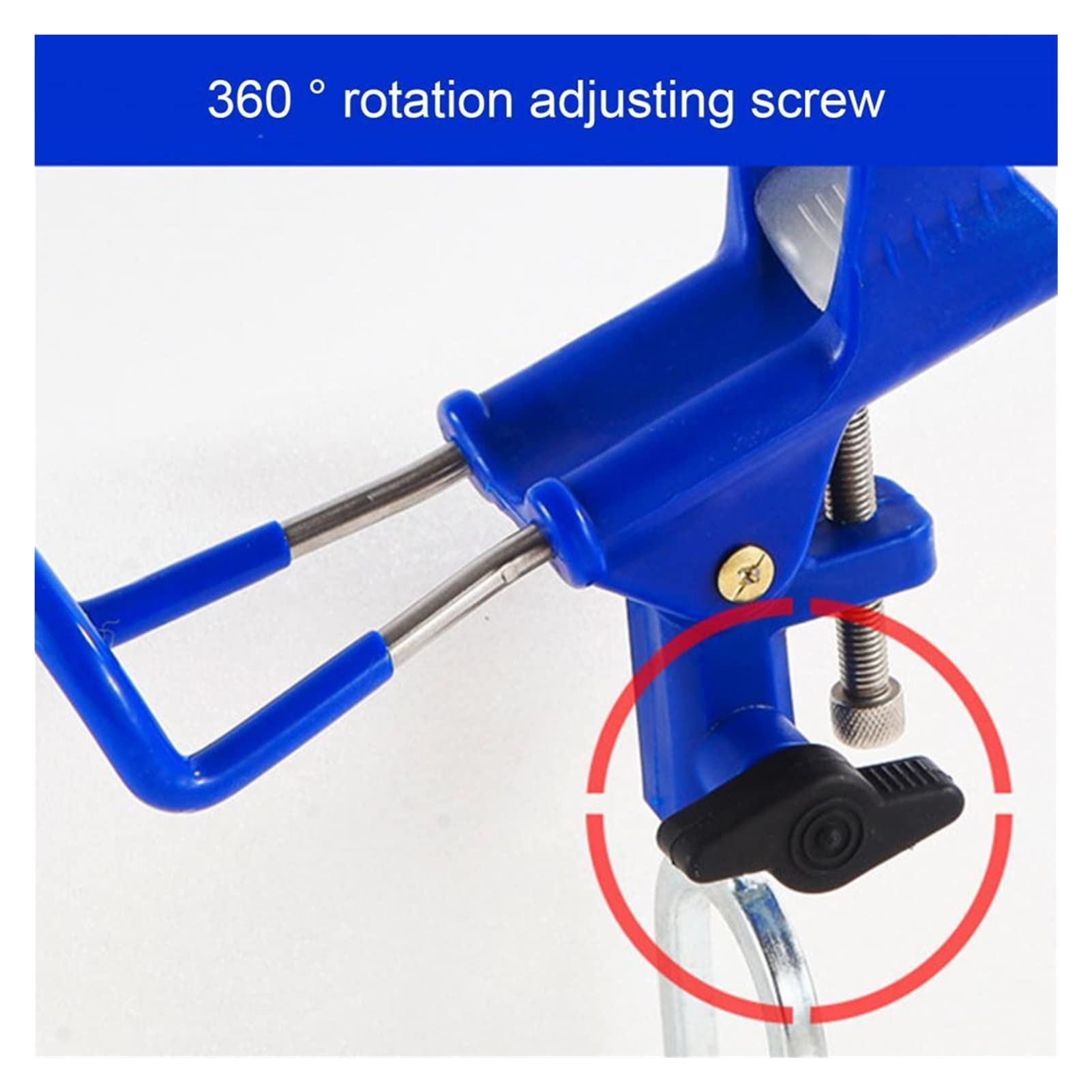 Bmwjrzd LIUYI 360 Degrees Adjustable Stainless Steel Fishing Rods Holder Bracket Fish Tool Bracket Fishing Rack Tool Accessory Support (Color : Blue)