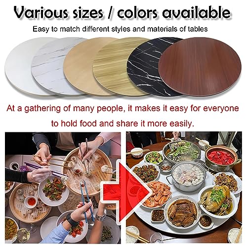 Dining Table Rotating Serving Plate Round Wooden Rotating Tray, 20" 24" 28" 32" 36" 39" Tabletop Lazy Susan Turntable, For Passing Things Around The Dinner Table