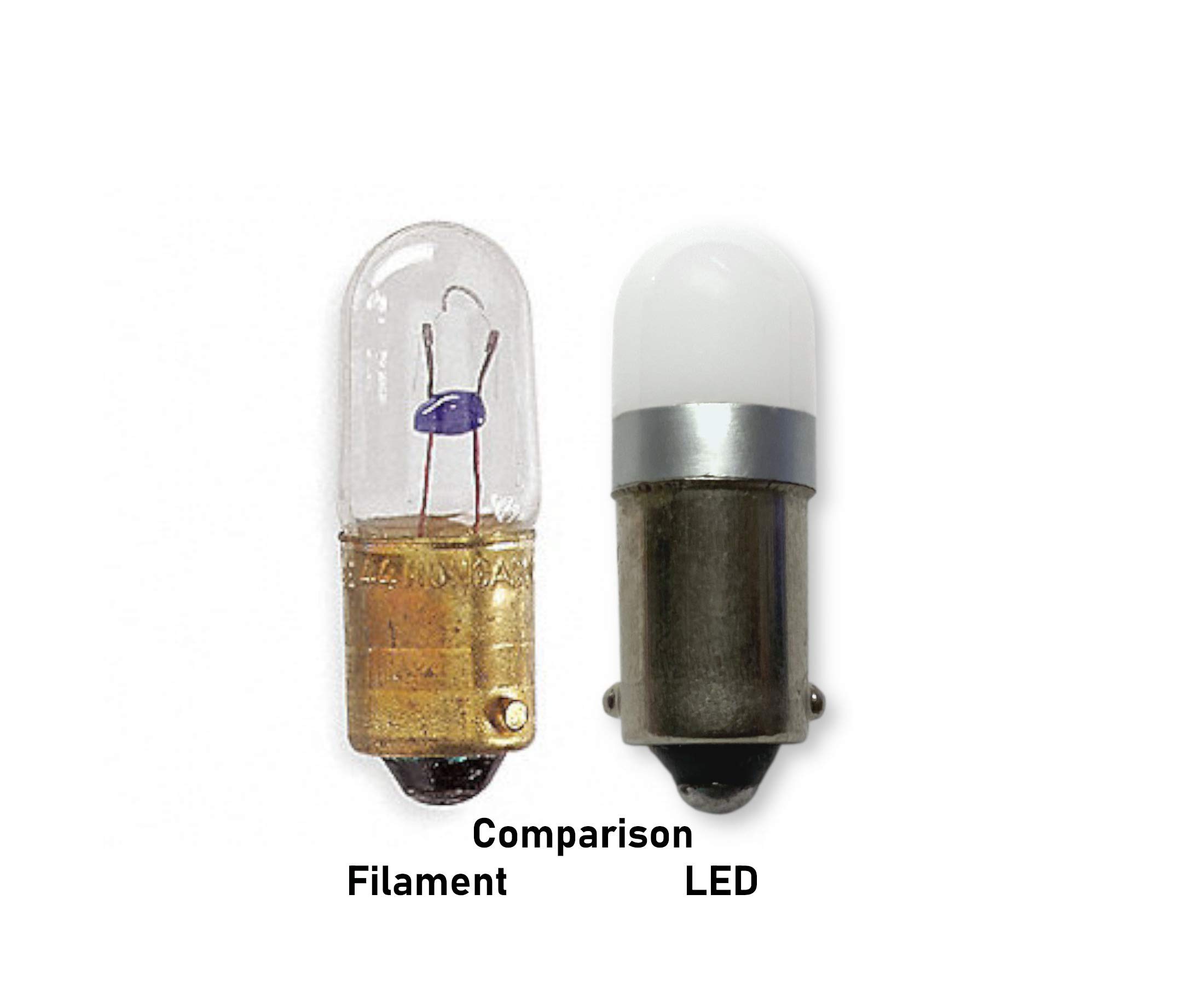 Lighted Address Sign Premium LED Replacement Bulb Kit | 10-30 Volt AC/DC Compatible | Fits Miniature Bayonet (Ba9S) Sockets | Pack of 2 Bulbs