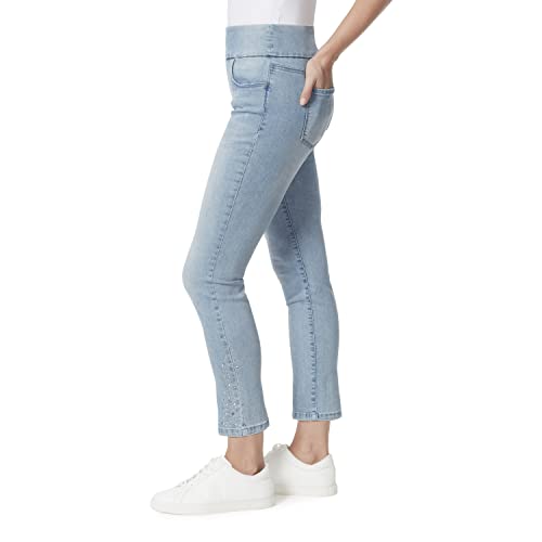 Gloria Vanderbilt Women's Amanda Pull On High Rise Ankle, SALTMARSH