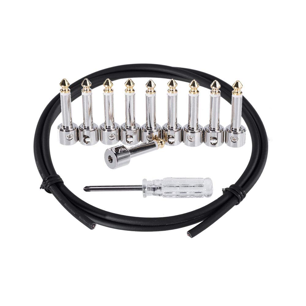 IVU Creator Solderless Patch Cable kit Solder Free Pedalboard Cable kit Guitar Patch Cable Effects Pedal Patch Cable