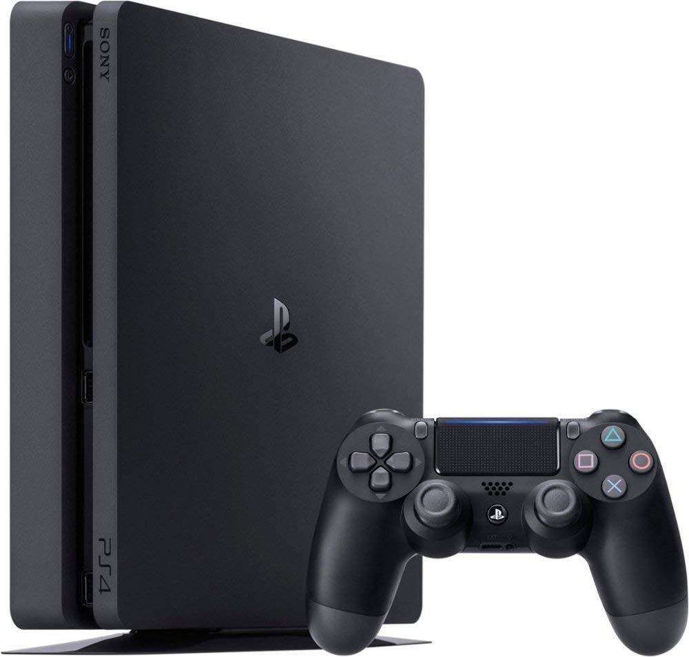 Playstation 4 Slim 2TB SSD Console with Dualshock 4 Wireless Controller Bundle Enhanced with Fast Solid State Drive (Renewed)