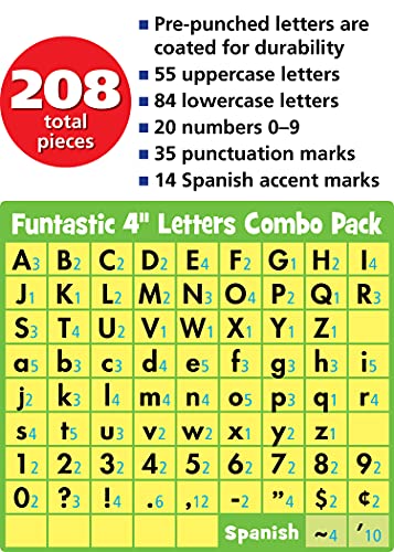 Teacher Created Resources White Fantastic 4" Letters Combo Pack (TCR5819)