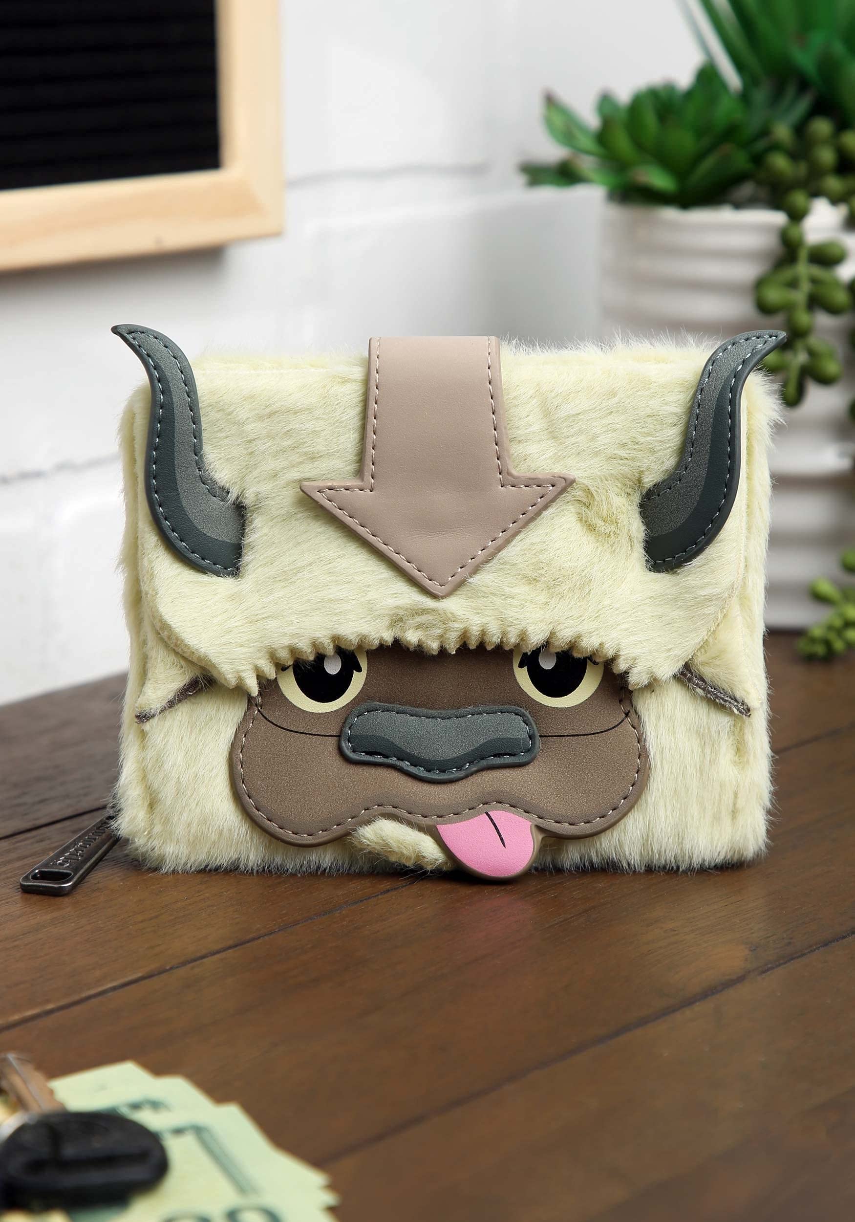 Loungefly Nickelodeon Avatar Aang Appa Plush Zip Wallet