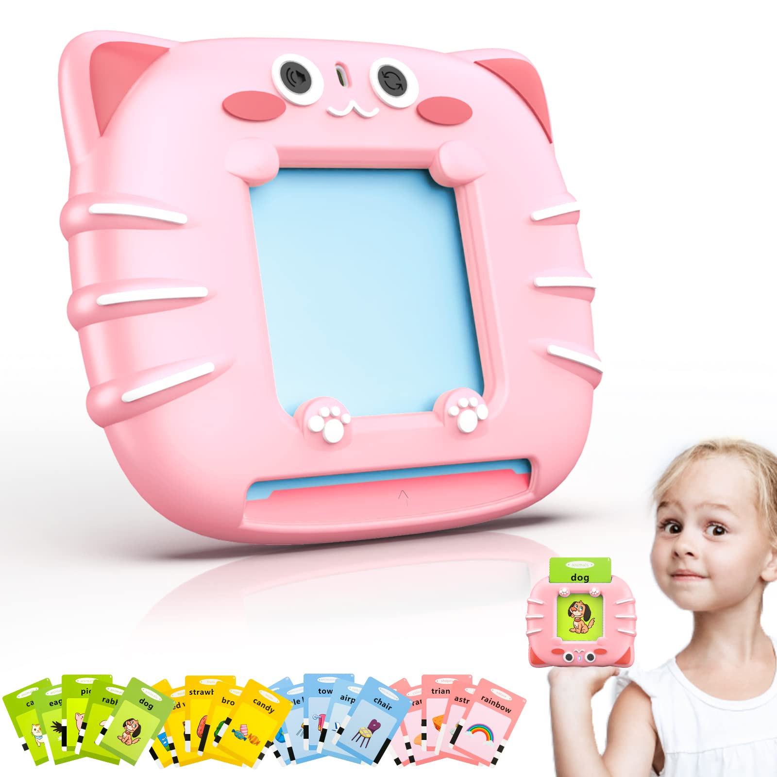 Toddler Flash Cards for 1 2 3 4 5 6 Year Old: Learning Toys for Toddlers 1-3 - Educational Toys Preschool Activities - Sight Words FlashCards - Speech Therapy Toys Autism Toys for Girl Boy Baby Kids