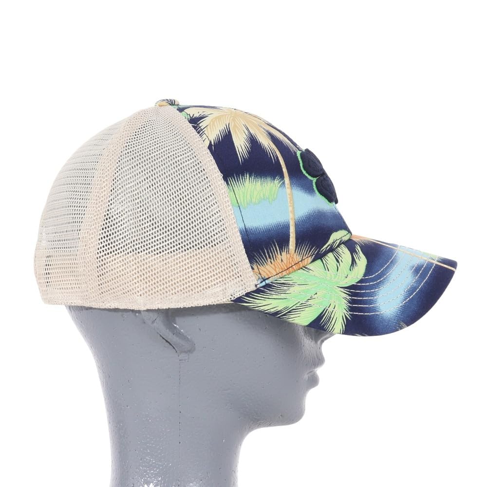 Black Clover Island Luck Hat - Trop 9 - Black/White/Grey Mesh - Adjustable