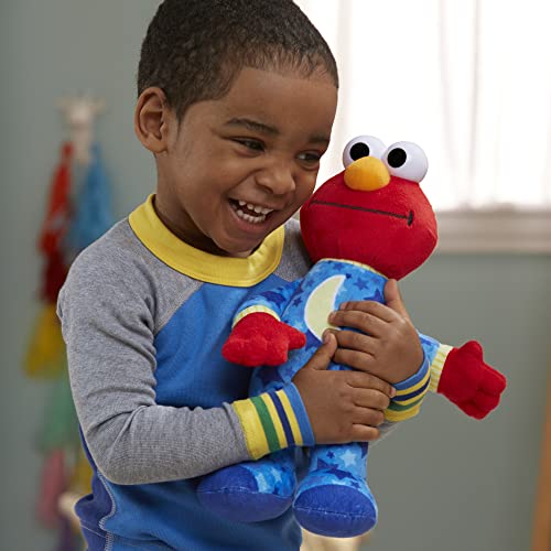 Sesame Street Lullaby & Goodnight Elmo Plush Toy, Singing and Talking Elmo Stuffed Animal for Toddlers and Preschoolers 18 Months and Up