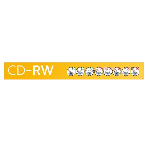 Philips CD-RW 80MIN Blank Disc x 5 Jewel Case 700MB 4-12 X Speed
