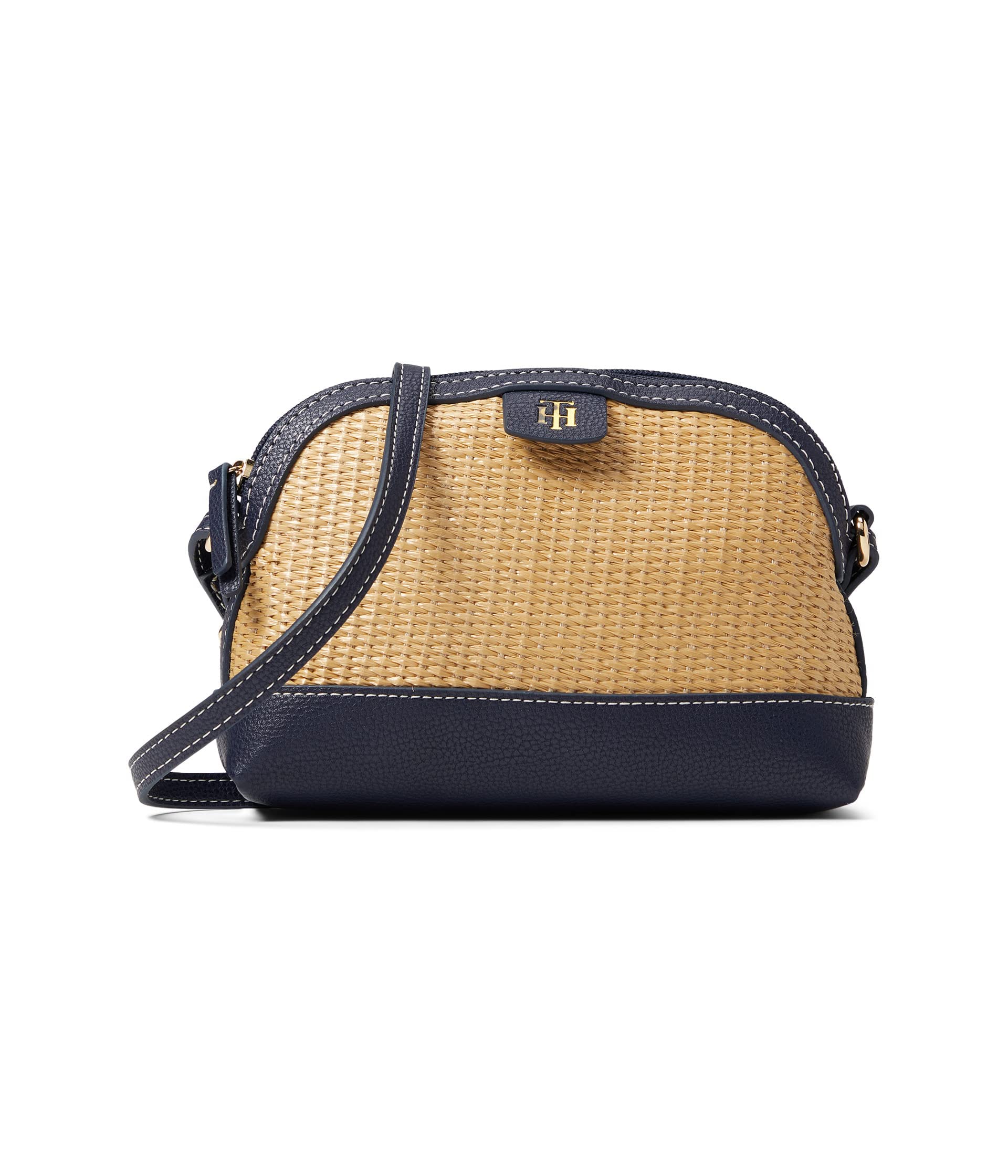 Tommy Hilfiger Ashley II Dome Crossbody Straw Tommy Navy/Straw One Size