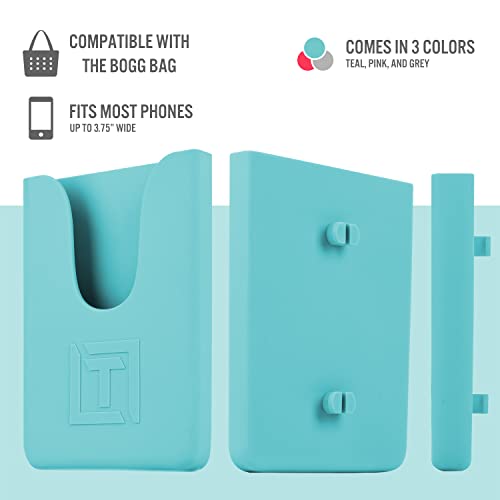 Tributary Brands - Phone Holder Compatible with Bogg Bag - Universal and Made of Silicone Teal