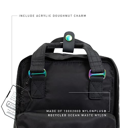 Doughnut Travel Backpack for Women 7L Work Casual Water Repellent Fashion Bag(GS BLACK)