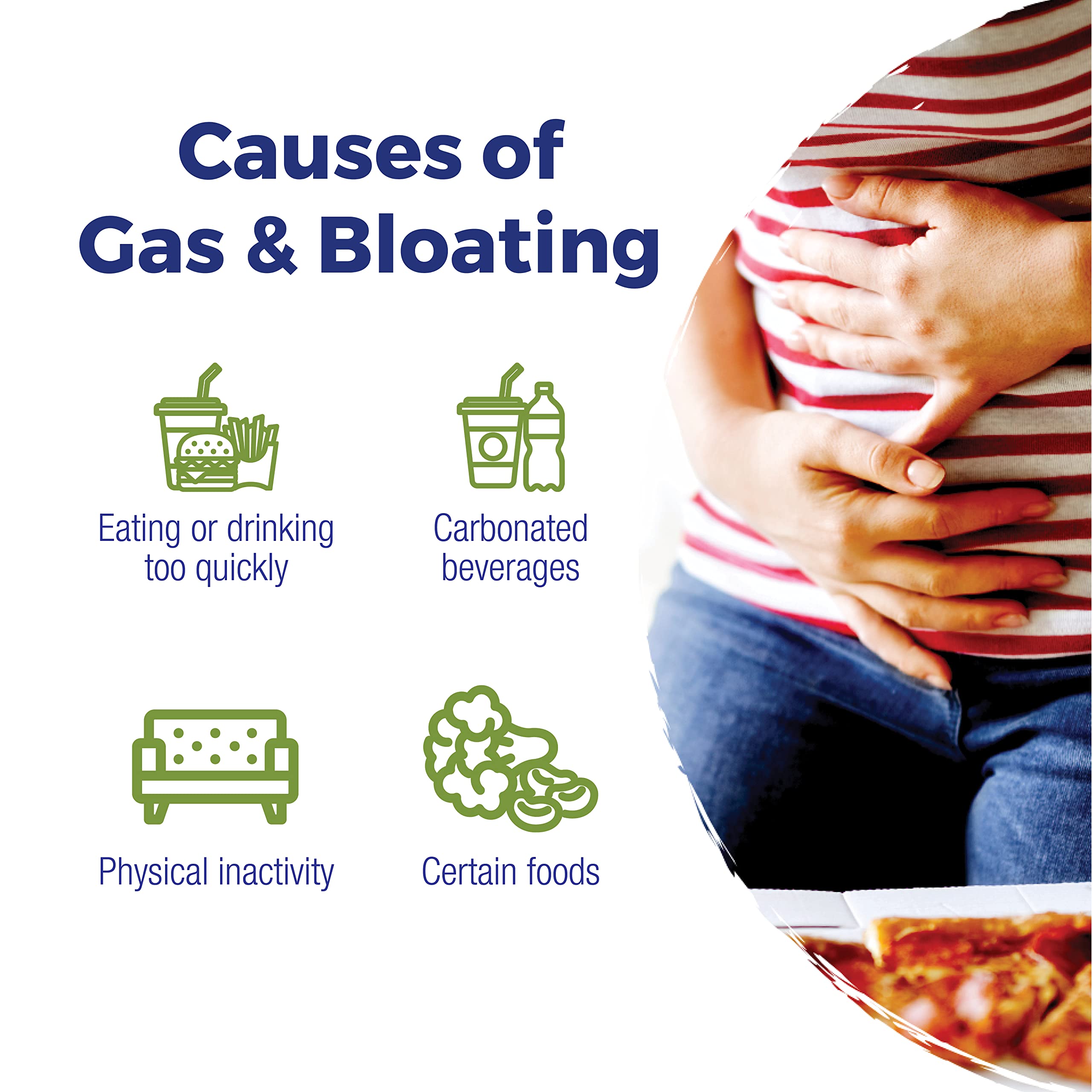 Boiron Gasalia Tablets for Relief from Gas Pressure, Abdominal Pain, Bloating, and Discomfort - 120 Count (2 Pack 60)