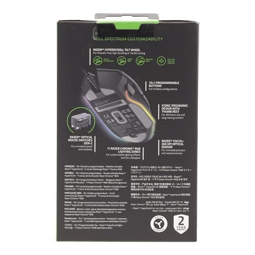 Razer Basilisk V3 - Ergonomic Wired Gaming Mouse
