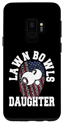 Galaxy S9 American Flag Fingerprint Patriotic Lawn Bowls Daughter Case