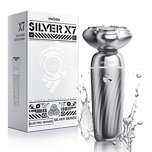 ENCHEN Beard Trimmer for Men Electric Razor 3D Rotary Shaver for Men, Rechargeable Wet & Dry Shaver Waterproof IPX7