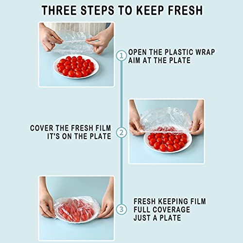 Fresh-keeping Food Refrigerator 400PC Leftover Food-grade Household Cover Kitchen,Dining & Bar Water Tight Storage Container (White, One Size)