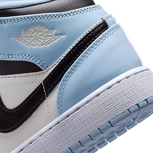 Nike Kids Air Jordan 1 Retro High OG GS Basketball Shoe, Ice Blue/Black Sail-white, 7 Big Kid