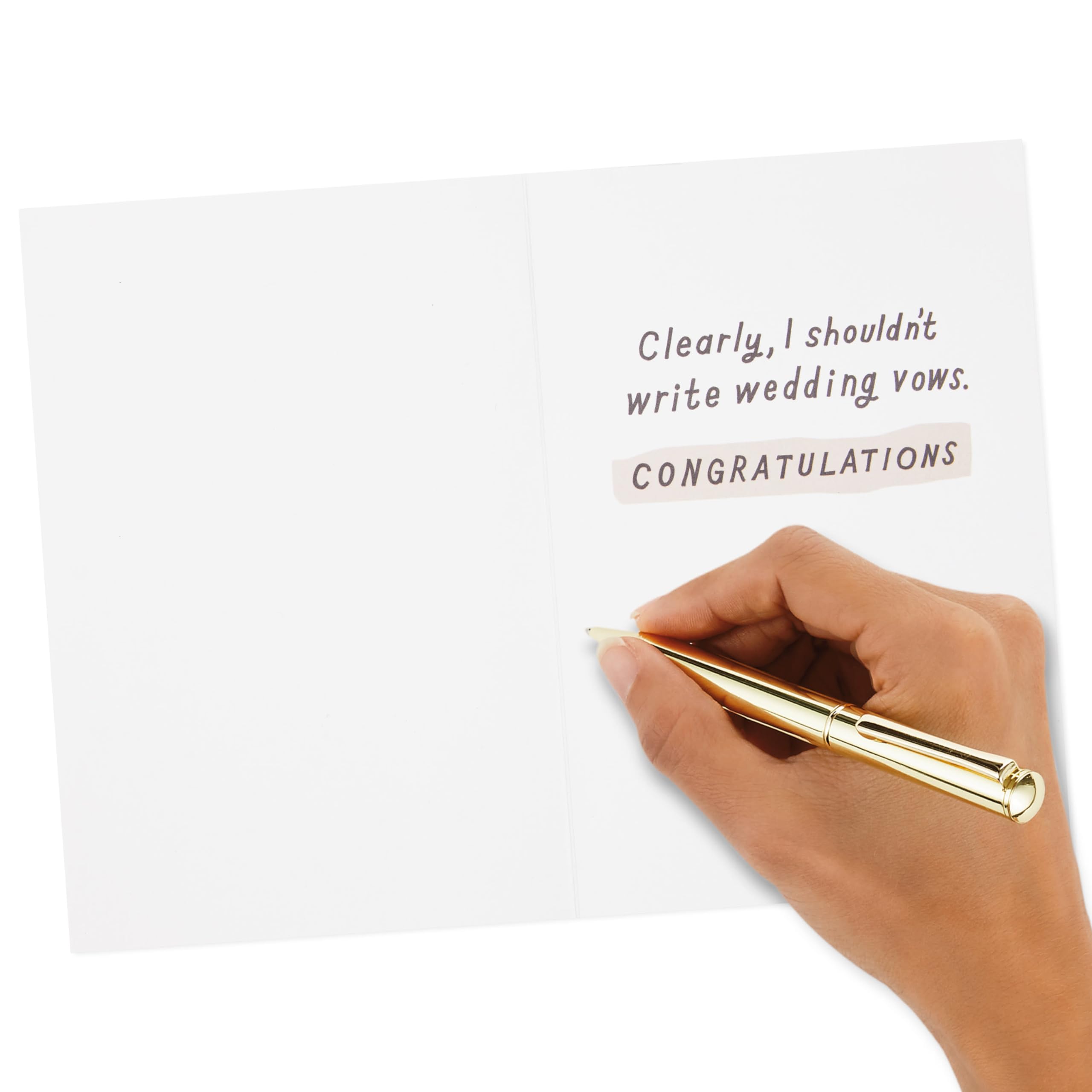 Hallmark Shoebox Funny Wedding Congratulations Card (Wedding Vows)