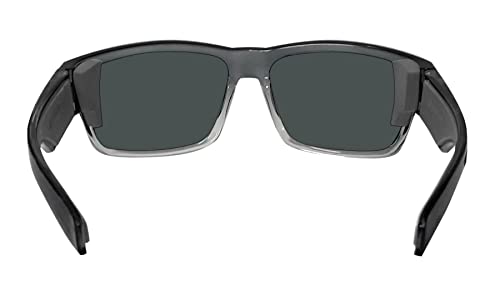 BOMBER Mens Safety Sunglasses, 2 Tone Crystal Frame with Green Mirrored Lens, z87 Compliant, UV Protection, Oversize Lens with Non Slip Foam Lining TR104GM