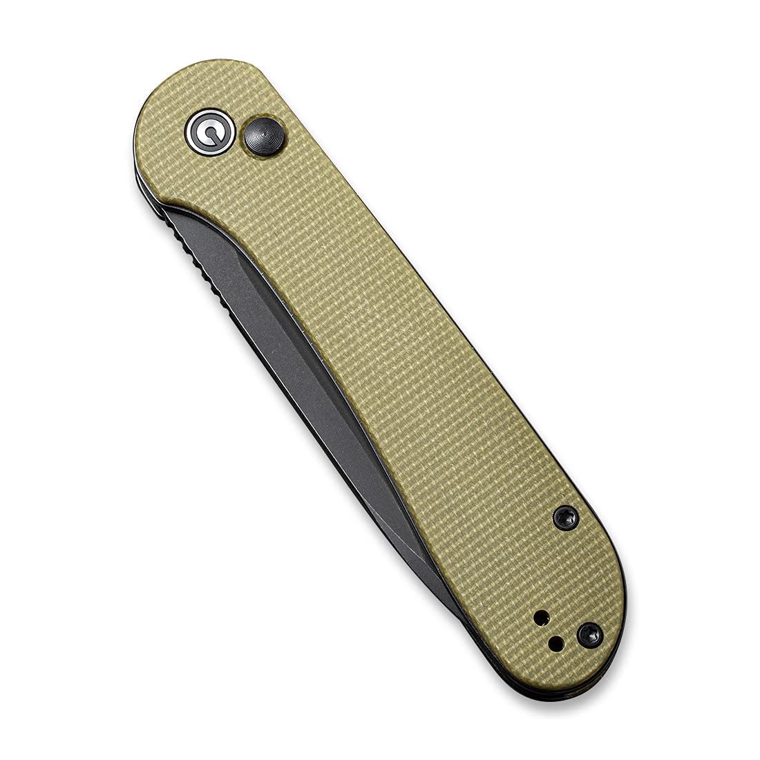 CIVIVI Elementum Flipper Knife Bundled with Button Lock Elementum, Great EDC folding Knife Companion